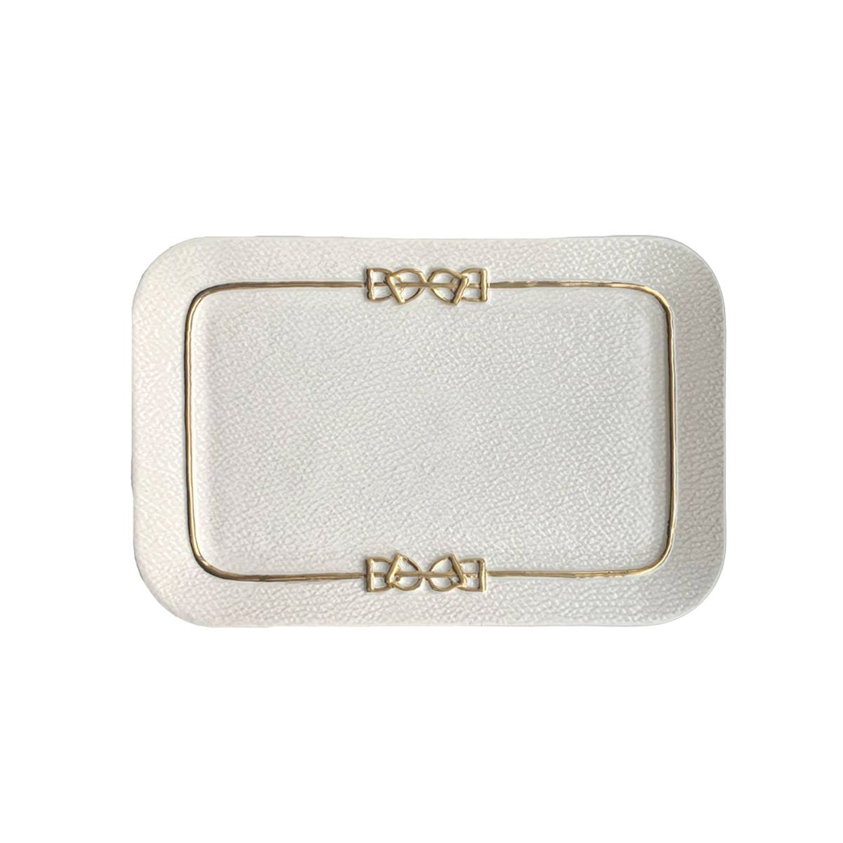 Dressage White & Gold Tray VILLARI